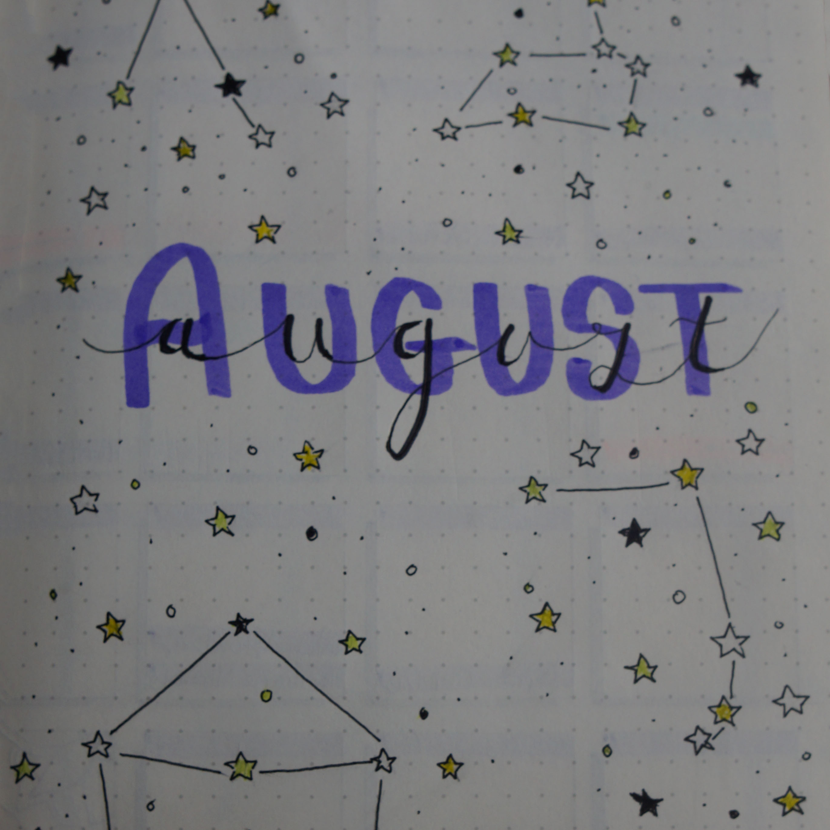 August Bullet Journal - Make Craft Game
