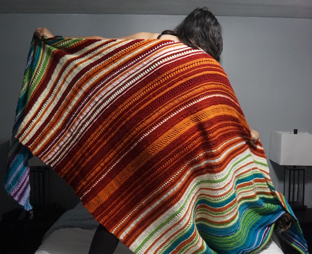 2022 Temperature Shawl (A Recap) - Make Craft Game