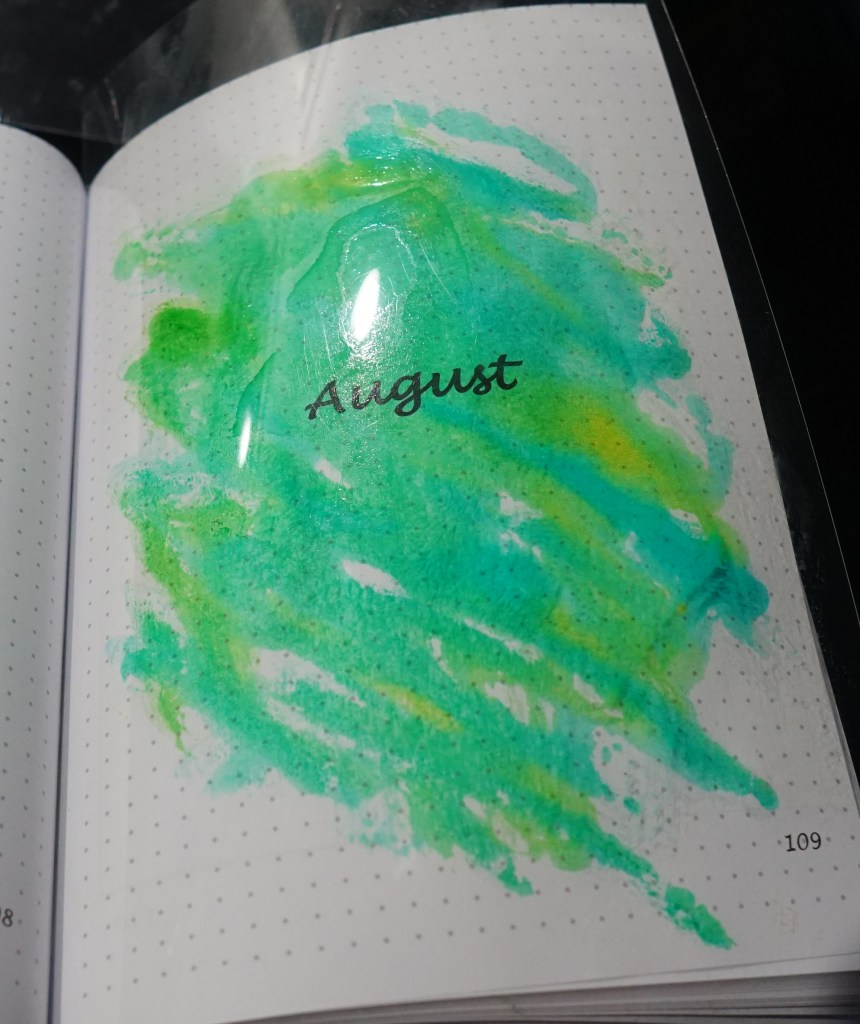 Watercolor August Bullet Journal · Make Craft Game