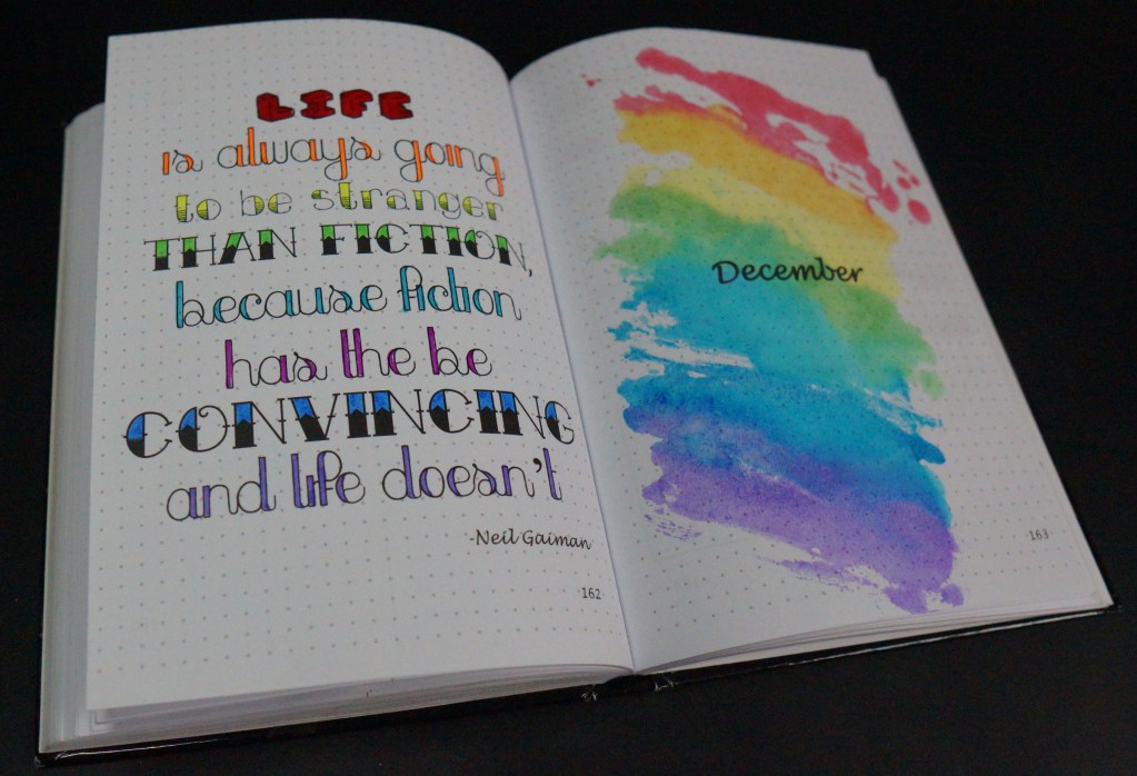 Watercolor December Bullet Journal - Make Craft Game