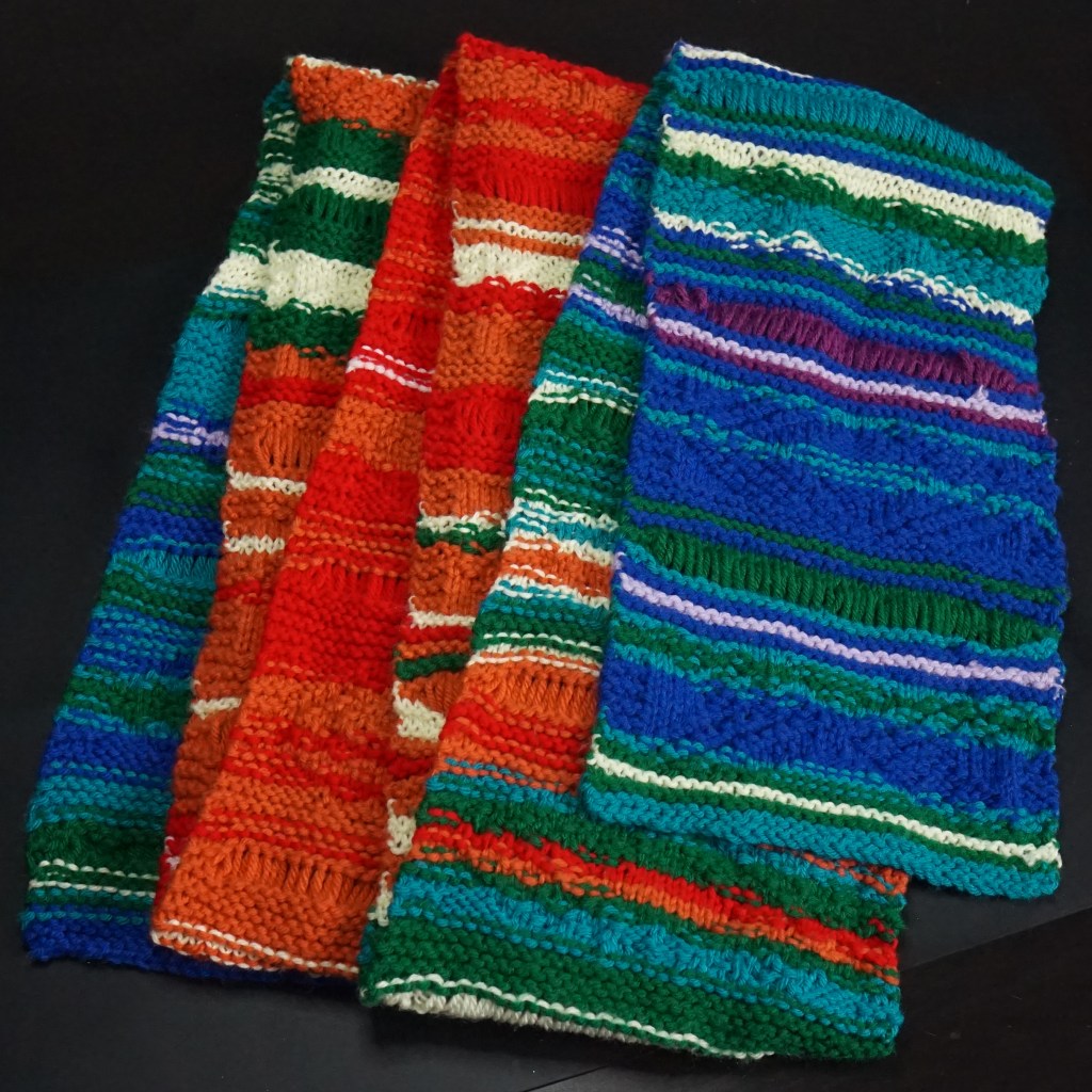 2023 Finished Temperature Scarf · Make Craft Game